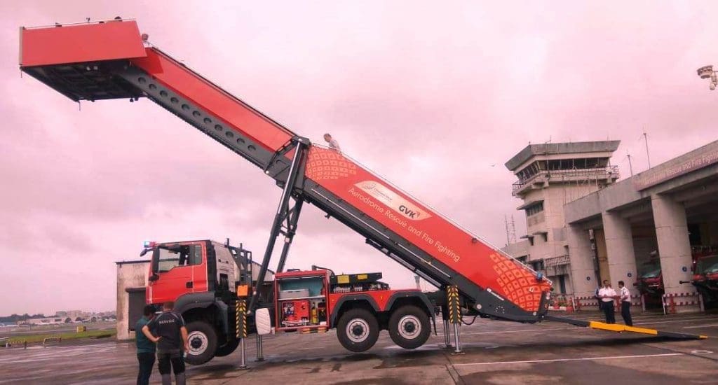 MIAL Inducts Advanced Emergency Passenger Evacuation Vehicle