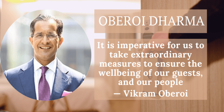 The Oberoi Dharma of guest and employee safety