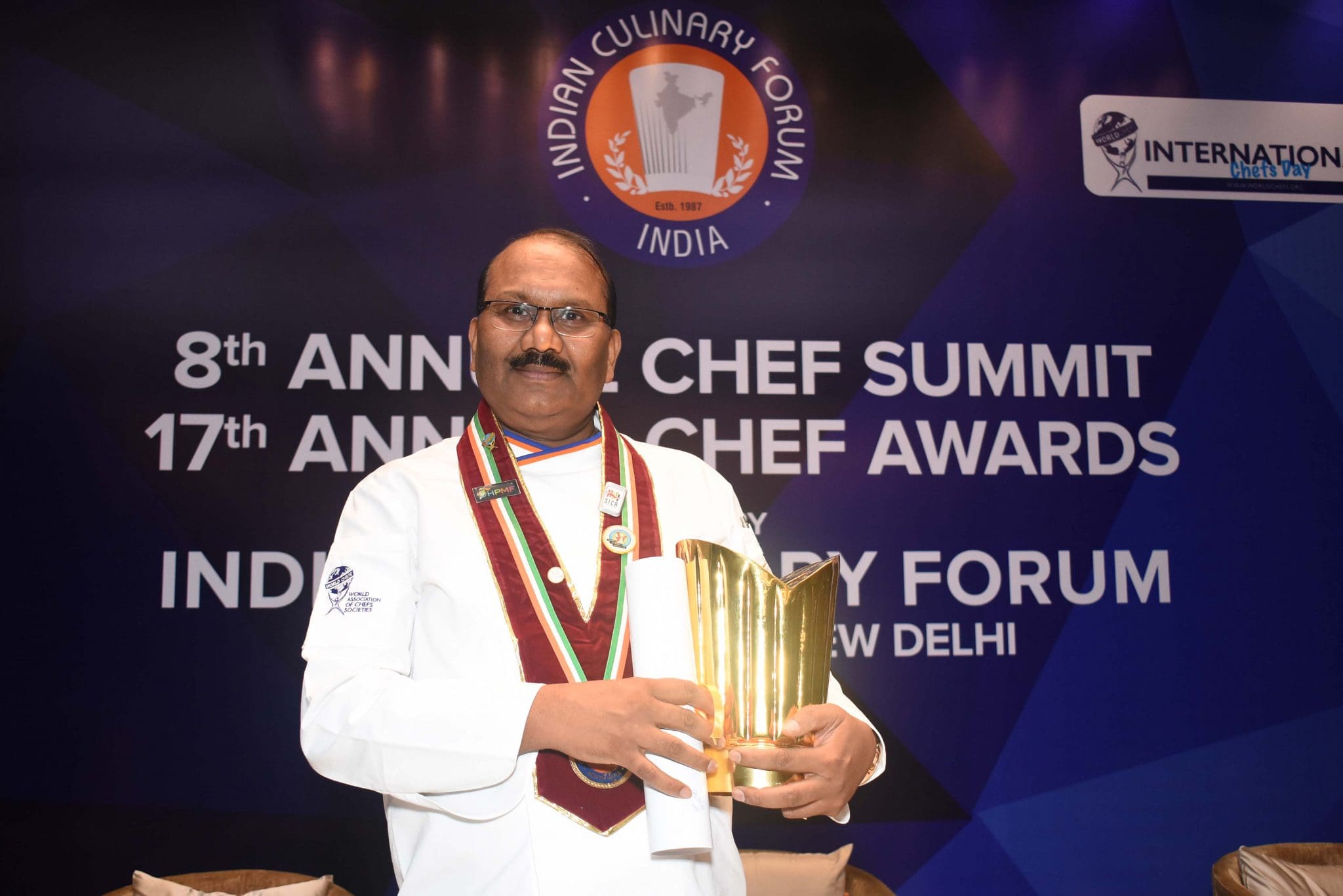 Celebrated Chef Arvind Rai, The Ashok wins popular ‘The Golden Hat’ at ...