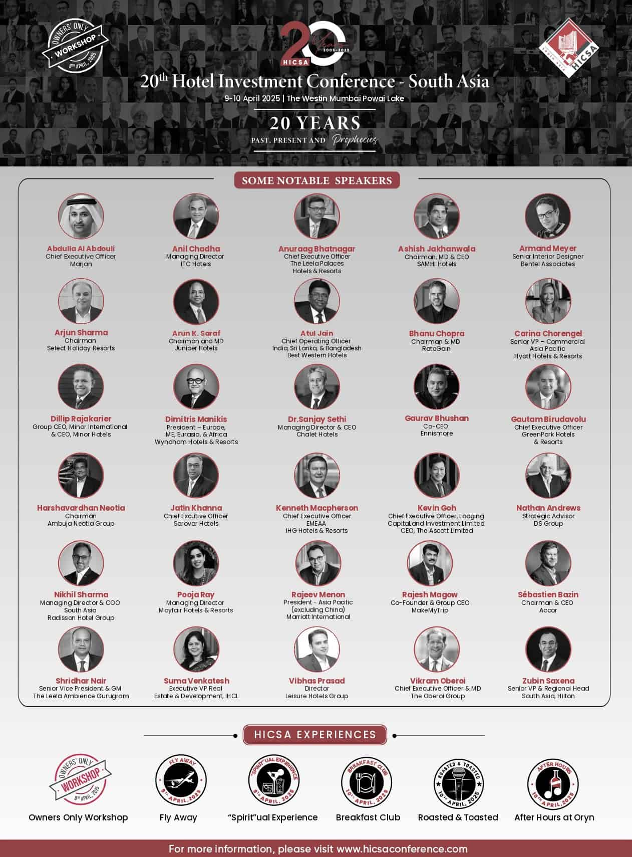 HICSA: The 20th Edition of The Hotel Investment Conference – South Asia