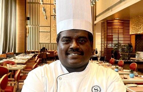 Chef Sunil Kumar, Exec Sous Chef at Sheraton Grand Bangalore